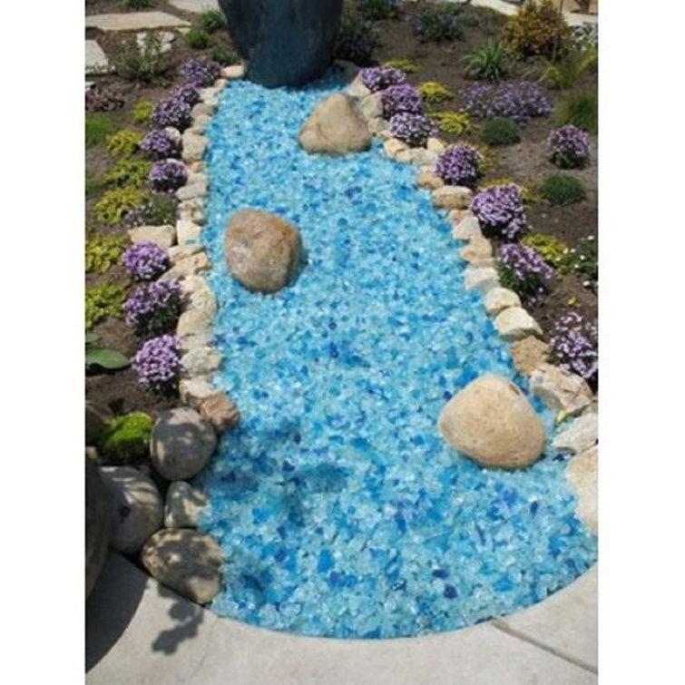 Margo Garden Products Dragon Glass Landscape Fire Pit Glass & Reviews | Wayfair